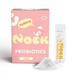 nock probiotics for dogs,improve kidney function, support urinary tract health supplement for your dogs stomach, intestine health(220 billion cfus per)