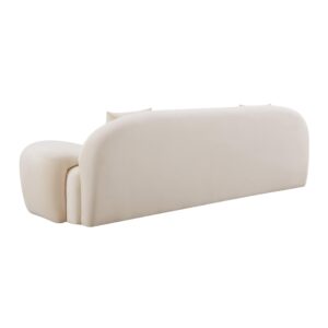 Tov Furniture Allegra Cream Velvet Sofa