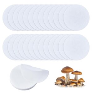 gorgecraft 100pcs 2 speeds synthetic filter discs 90mm diameter quantitative filter paper circles slow flow/fast speed wide mouth size funnel filter paper for buchner funnel mushroom cultivation