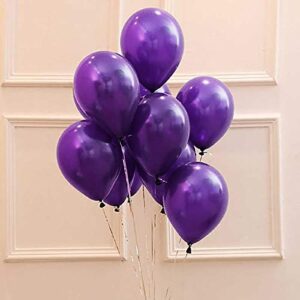 Graduation Party Decorations Purple Yellow 2024/Purple Yellow Balloons Purple Graduation Decorations 2024 NYU/Mardi Gras Party/Purple Yellow Gold Birthday Party Decoration Balloons of 40pcs