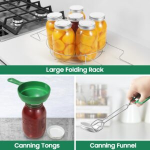 HOMKULA Canning Supplies Starter Kit - Canning Kits Set for Beginners, Canning Tools, Canning Accessories, Canning Equipment, Dishwasher Safe, Food Grade, Green