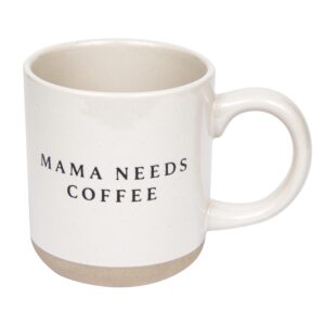 sweet water decor mama needs coffee 14oz. mug | stoneware coffee mug | microwave & dishwasher safe | mother's day gifts | gifts for mom