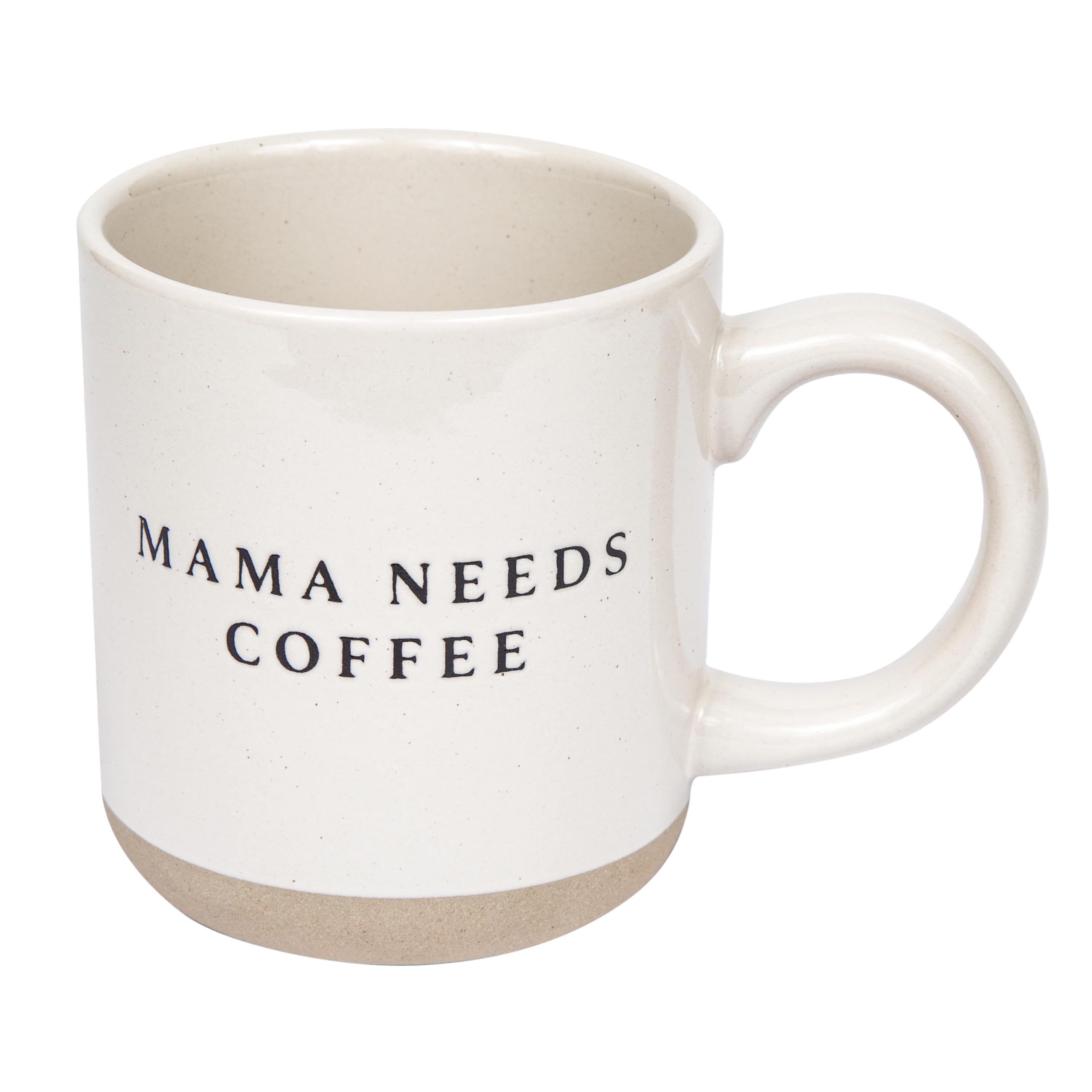 Sweet Water Decor Mama Needs Coffee 14oz. Mug | Stoneware Coffee Mug | Microwave & Dishwasher Safe | Mother's Day Gifts | Gifts for Mom