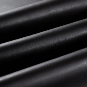 wooqu pu leather book cloth, polyurethane coated and non-woven base, soft, 17x29”, for book binding, casco grain, black