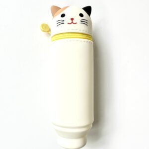 Pen Case, Pen Stand, Calico Cat, Mikeneko by Punilabo, Kawaii Gift, Japanese Cute Item