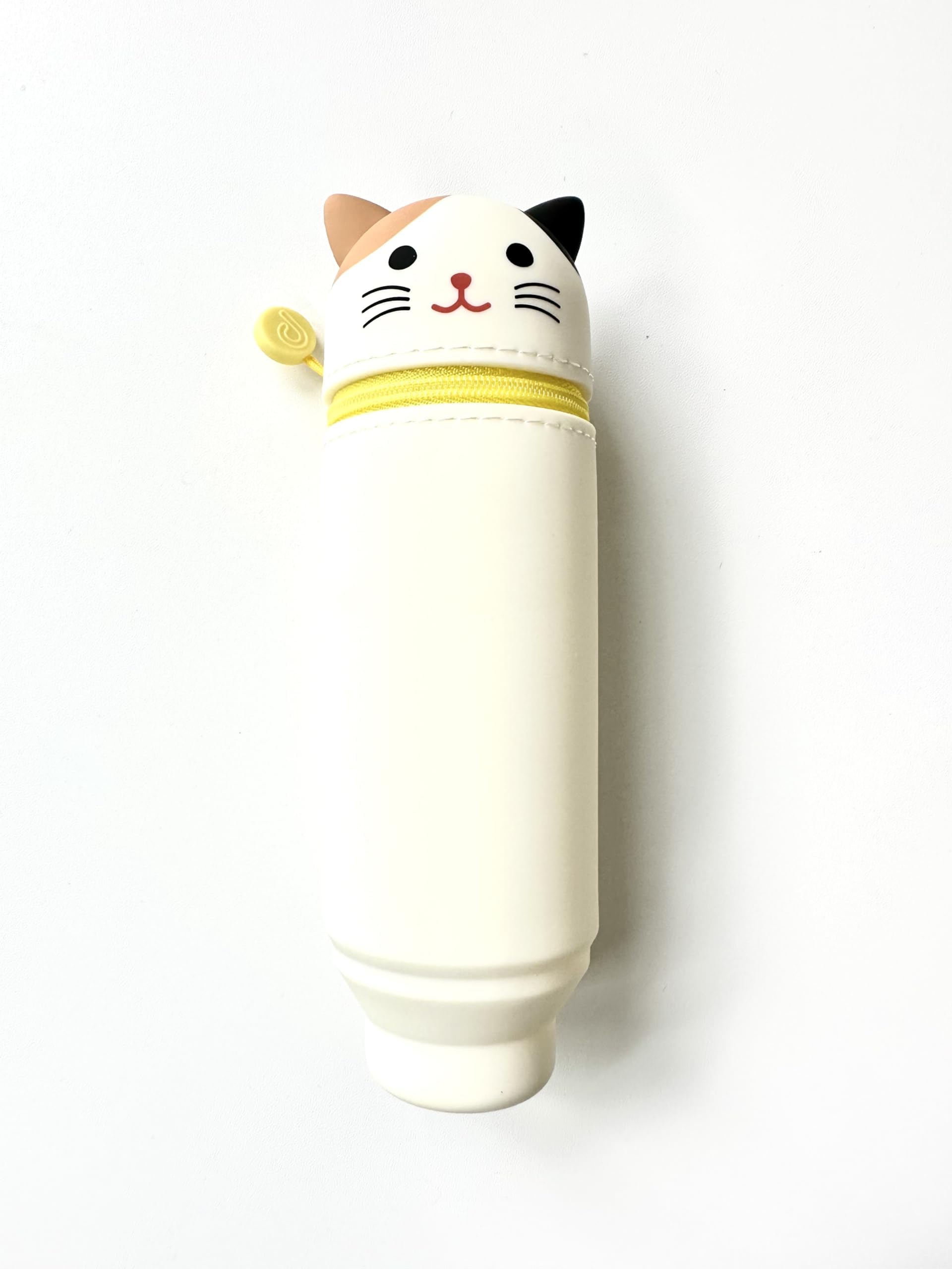 Pen Case, Pen Stand, Calico Cat, Mikeneko by Punilabo, Kawaii Gift, Japanese Cute Item