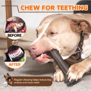 Dog Toys for Aggressive Chewers, Indestructible Dog Bones for Aggressive Chewers, Tough Dog Chew Toy for Heavy Duty Dogs, Big Dog Teething Toys with Durable Nylon for Large/Medium Breed Puppies…