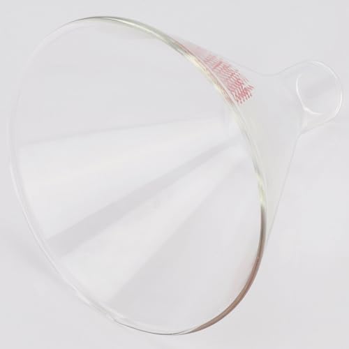 stonylab Glass Powder Funnel, Heavy Wall Borosilicate Glass Short Stem Funnel with 120 mm Top Diameter and 22 mm Stem Length