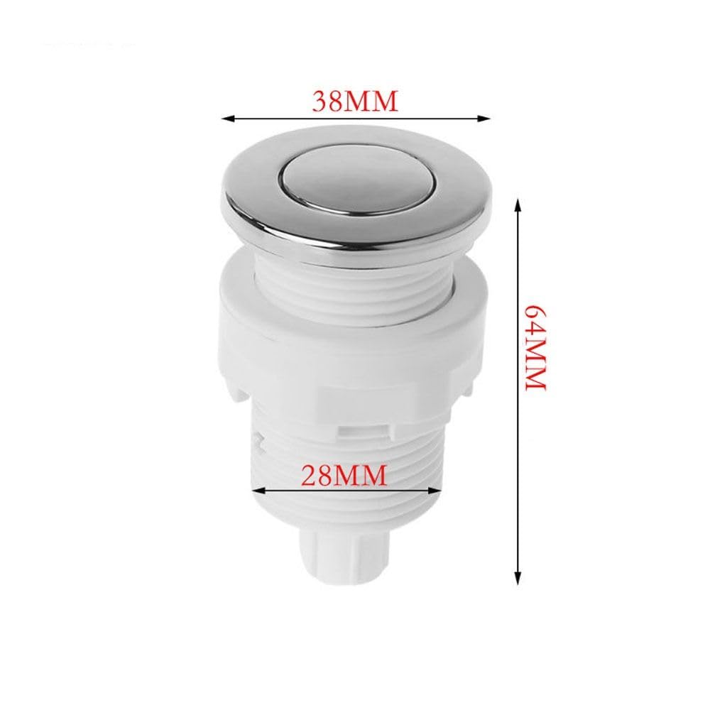 napkery 28mm White Bath Switch Tub Easy To Install ABS Garbage Processor