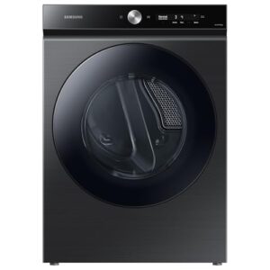 samsung dve53bb8700va3 bespoke 7.6 cu. ft. ultra capacity super speed dry and ai smart dial electric dryer, brushed black