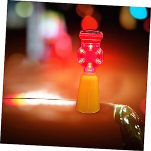 DOITOOL 5pcs Signal Light Emergency Flashing Barricade Light The Lighthouse Solar Strobe Warning Light Road Construction Light Led Barricade Warning Light Plastic Car Pendant