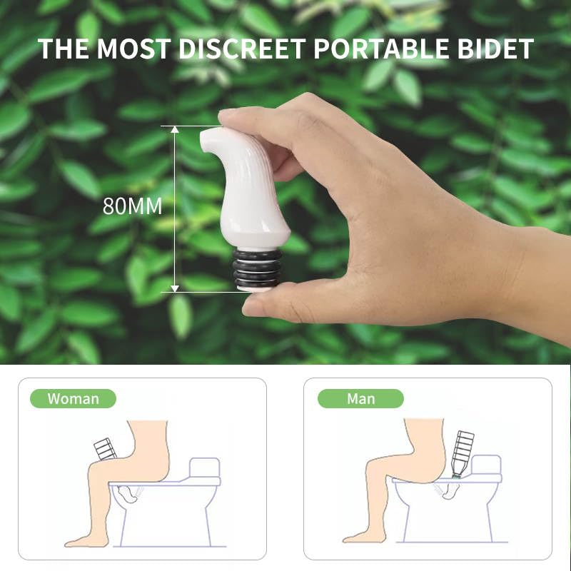 Portable Bottle Attachment Travel Bidet, Abs Compatible with Every Bottle Mini Pocket Siz Portable Bidet