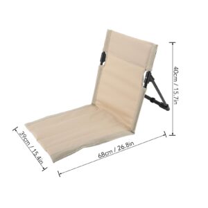 Folding Chaise Lounge Chair, Outdoors Beach Lounger with Adjustable Backrest, Portable Sun Tanning Chairs, Cozy Reclining Lounge Chair for Outside Beach, Yard, Patio, Pool, Deck