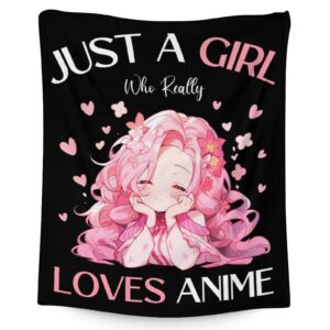 girls blanket gifts - 60"x80" cute throw blanket for girls - pink soft fuzzy blankets for bed, couch & living room