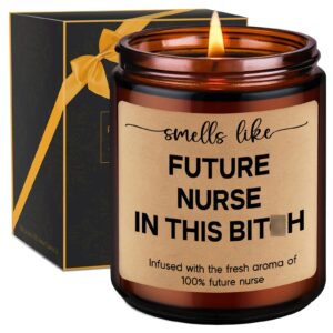 gspy nurse candle - future nurse gifts, funny nurse gifts for women, nursing school gifts, nursing student gifts - nursing school acceptance, christmas, birthday, graduation gifts for nurse