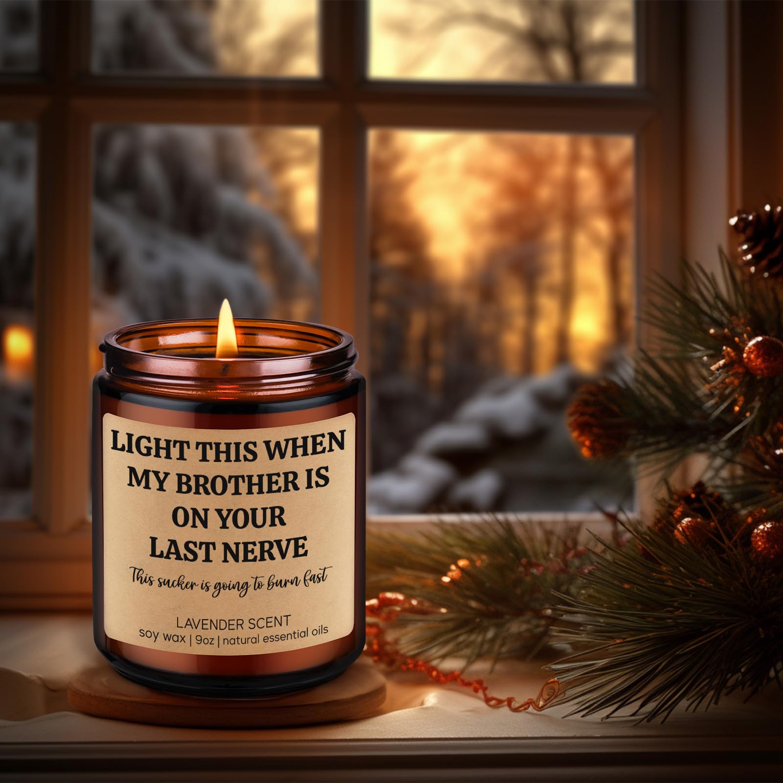 GSPY Candle for Sister in Law - Sister in Law Gifts, Christmas Gifts for Sister in Law, Brother in Law Gifts - Funny Wedding, Birthday Gifts for Sister in Law, Brother, Brothers Girlfriend