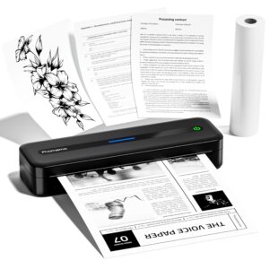 phomemo portable printers wireless for travel,m832 thermal printer, bluetooth inkless printer support 8.5''x 11'' us letter,built in paper bin,compatible with phone and laptop for home,office,school