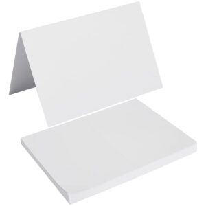 50 pack blank cards folded cardstock thank you blank greeting cards for invitations, wedding, greeting cards, all occasion diy, 4x6 folded cards white