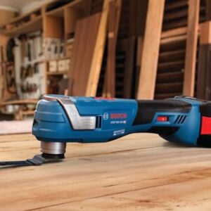 BOSCH GOP18V-34N 18V Brushless StarlockPlus Oscillating Multi-Tool Bare Tool, Cordless, Variable Speed, with 1-1/4 In. Bi-Metal Plunge Cut Blade