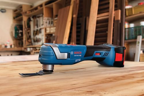 BOSCH GOP18V-34N 18V Brushless StarlockPlus Oscillating Multi-Tool Bare Tool, Cordless, Variable Speed, with 1-1/4 In. Bi-Metal Plunge Cut Blade