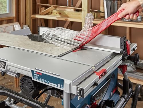 BOSCH GTS15-10 10 Inch Portable Jobsite Table Saw with Gravity-Rise Wheeled Stand, 15 Amp, 32-1/8 Inch Rip Capacity, 4 HP