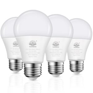 yaoheng a19 led light bulb, 100 watt equivalent led bulbs, 5000k daylight white, 1500 lumens, standard e26 base, non-dimmable 15w super bright light bulbs for home, office lamp, etl listed(4-pack)