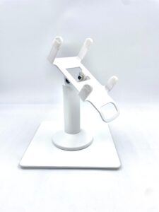 clover flex 3 / flex 4 freestanding swivel and tilt stand with square plate (white)