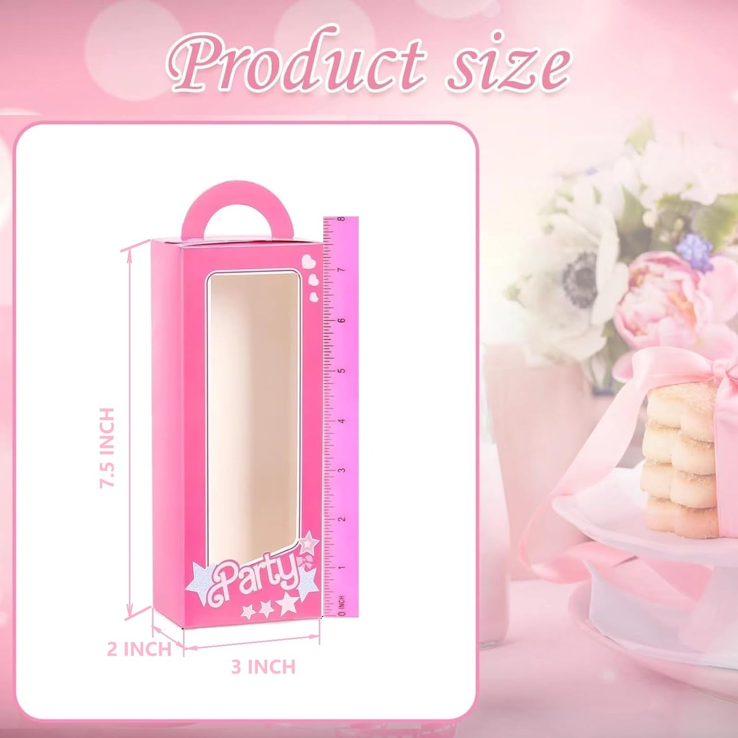 18 Pack Party Boxes Pink Candy Boxes Party Props Pink Gift Bags Party Favor Bags Goodie Bags Party Treat Bags Pink Doll Party Favor Boxes For Cute Girls Women