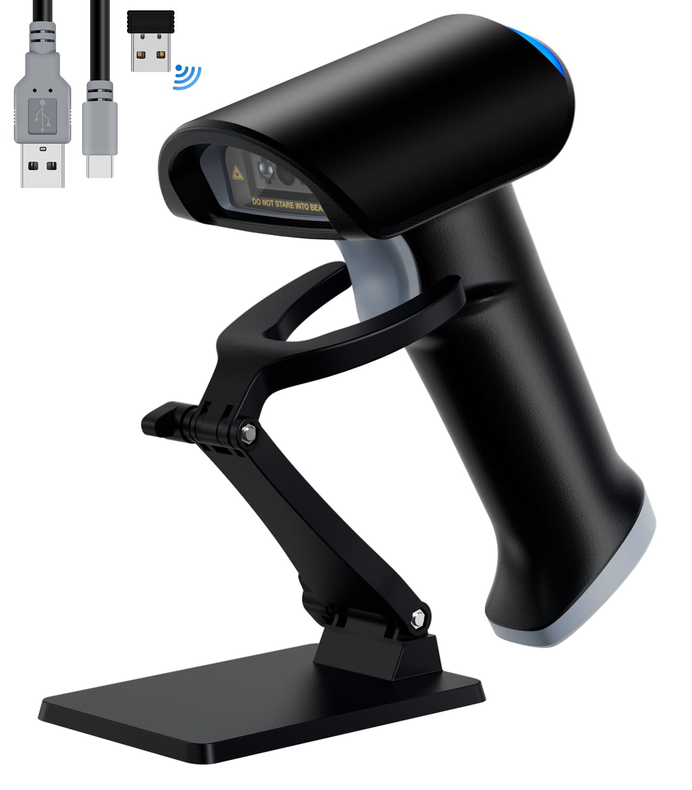 Topwise G1-B 1D 2D Wireless Barcode Scanner with Holder