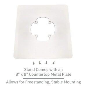 Clover Flex 3 / Flex 4 Freestanding Swivel and Tilt Stand with Square Plate (White)