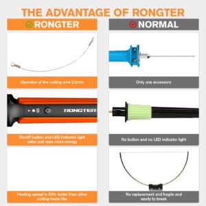 RONGTER 3 in 1 Hot Wire Foam Cutter Kit,Orange Foam Cutter Electric Foam Cutting Tool, Heated Foam Carving Knife Kit.