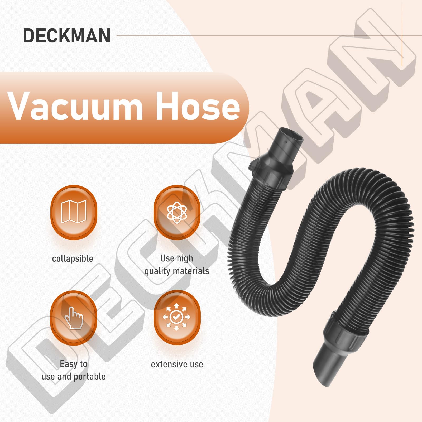 5140128-68 Replacement for De-walt Vacuum Hose DCV580 DCV581H, Replacement Hose Assembly/Hose Attachment Kit Compatible With De-walt Wet Dry Vaccum Cleaner