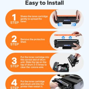 OtterOffice TN760 Toner Cartridge Replacement Compatible for Brother TN760 TN 730 Toner TN-730/TN-760 to Compatible with DCP-L2550DW HL-L2350DW HL-L2370DW HL-L2370DWXL HL-L2395DW MFC-L2710DW, Black