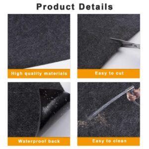 Outdoor Storage Shed Mat, 6.6x8.2 FT Thickened Garden Shed Floor Mat, Garage Floor Mat, Washable,Non Slip,Waterproof and Oil Resistant Carport Mat for Patio Backyard Lawn Entryway