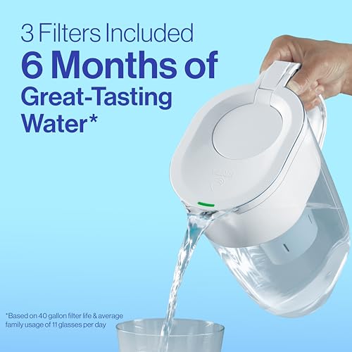 Brita Plus Water Filter, BPA-Free, High-Density Replacement Filter for Pitchers and Dispensers, Reduces 2x Contaminants*, Lasts Two Months or 40 Gallons, Includes 3 Filters