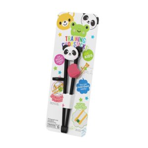 black panda cartoon animal chopsticks practice helper, children practice chopsticks reusable eating training tools,cute tableware learn tools kitchen utensils and gadgets