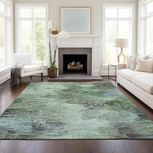 Addison Rugs Chantille ACN592 Green 3' x 5' Indoor Outdoor Area Rug, Easy Clean, Machine Washable, Non Shedding, Bedroom, Living Room, Dining Room, Kitchen, Patio Rug