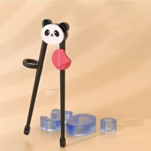 Black Panda Cartoon Animal Chopsticks Practice Helper, Children Practice Chopsticks Reusable Eating Training Tools,Cute Tableware Learn Tools Kitchen Utensils and Gadgets