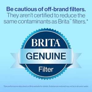 Brita Plus Water Filter, BPA-Free, High-Density Replacement Filter for Pitchers and Dispensers, Reduces 2x Contaminants*, Lasts Two Months or 40 Gallons, Includes 3 Filters