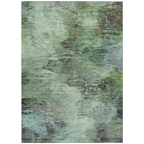 Addison Rugs Chantille ACN592 Green 3' x 5' Indoor Outdoor Area Rug, Easy Clean, Machine Washable, Non Shedding, Bedroom, Living Room, Dining Room, Kitchen, Patio Rug