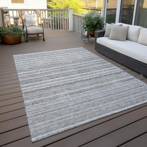 Addison Rugs Chantille ACN598 Gray 2'6" x 3'10" Indoor Outdoor Area Rug, Easy Clean, Machine Washable, Non Shedding, Bedroom, Living Room, Dining Room, Kitchen, Patio Rug