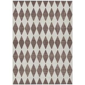 addison rugs chantille acn578 brown 8' x 10' indoor outdoor area rug, easy clean, machine washable, non shedding, bedroom, living room, dining room, kitchen, patio rug