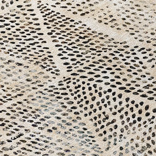 Addison Rugs Chantille ACN591 Beige 8' x 8' Indoor Outdoor Round Rug, Easy Clean, Machine Washable, Non Shedding, Bedroom, Living Room, Dining Room, Kitchen, Patio Rug