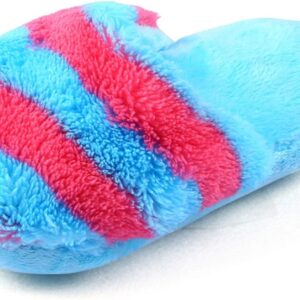 BWESOO Rose Red Blue Cute Pet Puppy Dog Cat Slipper Shape Plush Slipper Sound Pet Toy Pet Dog Chew Toys Dog Squeak Plush Toys Slipper Shape Tooth Cleaning Chew Play Toy Dog Chew Toys