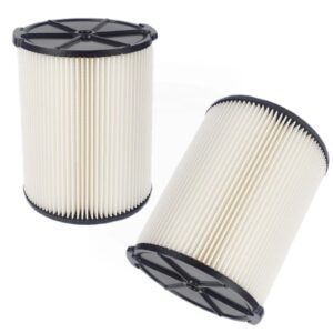 2 pack vf4000 replacement filter for ridgid shop vac filter 5-20 gallon 6-9 gallons vacuum cleaners, wet dry vacuum vf4000 filter for ridgid shop vac filters wet dry ridgid vacuum filter