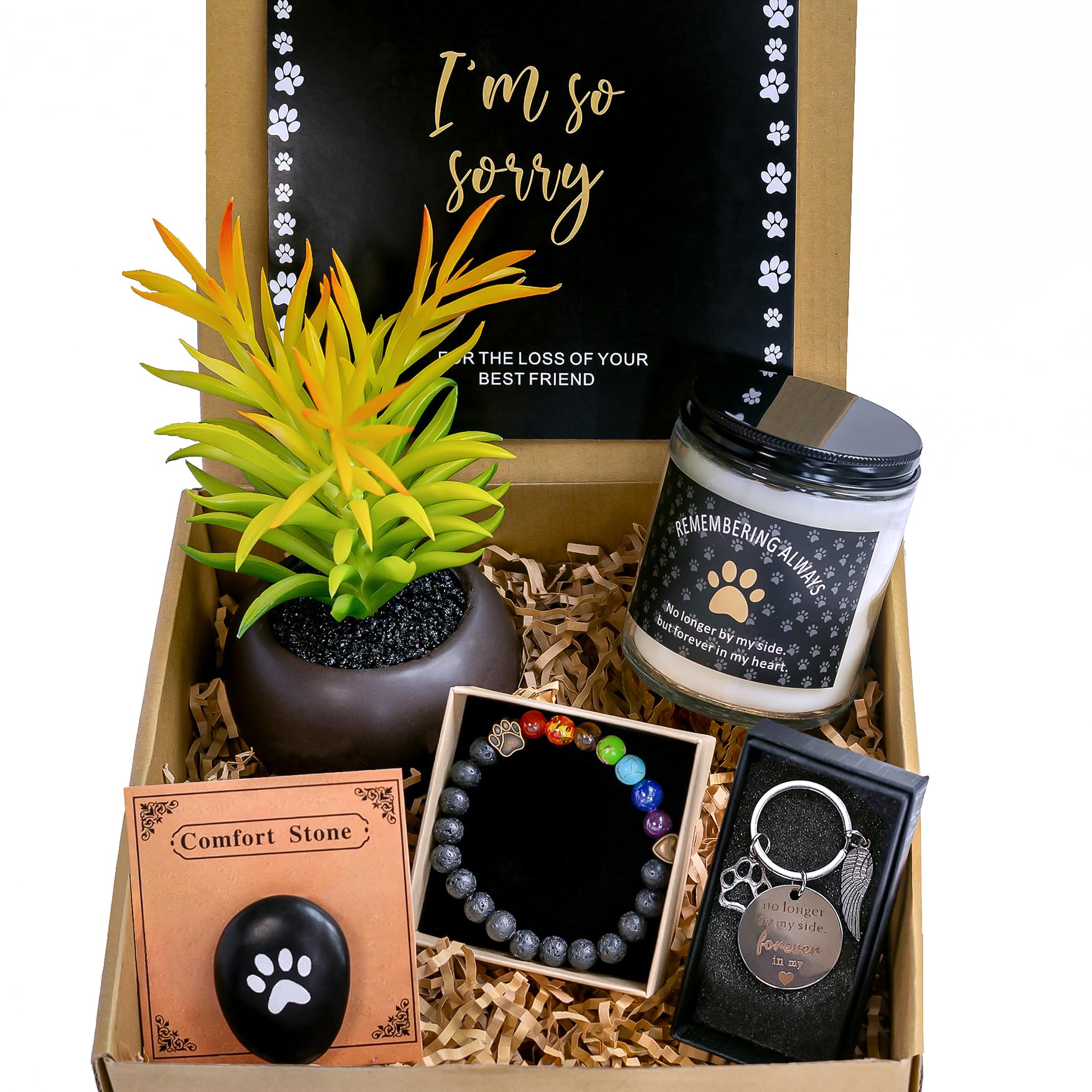 Loss of Dog Pet Sympathy Gifts, Dog Memorial Gifts, Dog Passing Gifts, Pet Cat Memorial Gift Baskets, Pet Sympathy Gifts,Loss of Pet Gifts Box.