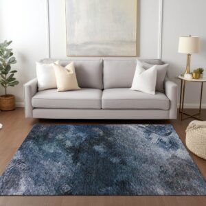 Addison Rugs Chantille ACN590 Blue 8' x 10' Indoor Outdoor Area Rug, Easy Clean, Machine Washable, Non Shedding, Bedroom, Living Room, Dining Room, Kitchen, Patio Rug