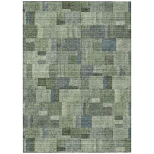 addison rugs chantille acn639 green 2'6" x 3'10" indoor outdoor area rug, easy clean, machine washable, non shedding, bedroom, living room, dining room, kitchen, patio rug