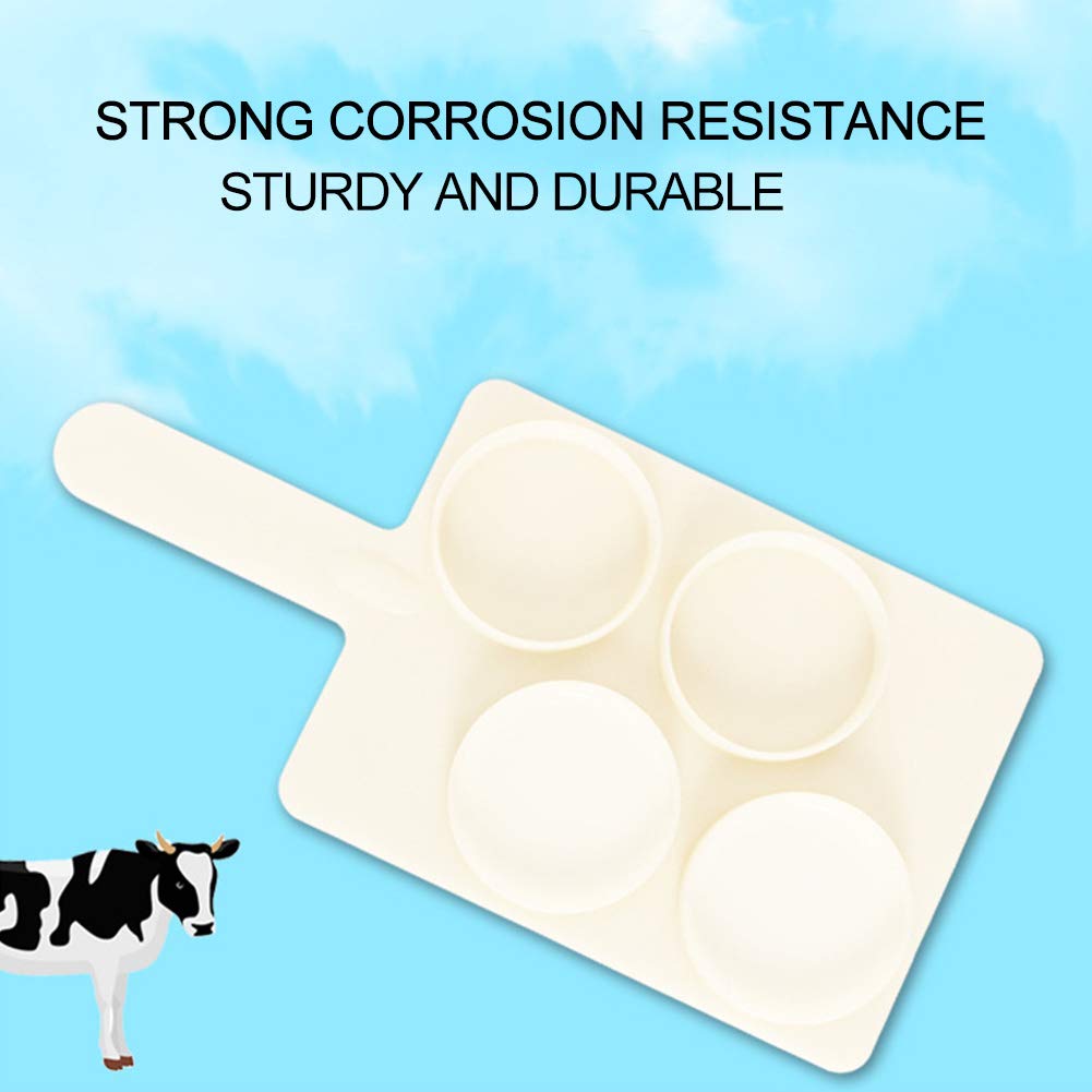 Cattle Milk Sampling Tray, HL MP47B ABS Farm Milk Collection Sampling Tray Cattle Farm Laboratory Mastitis Test Board Animal Husbandry Supplies for Cow