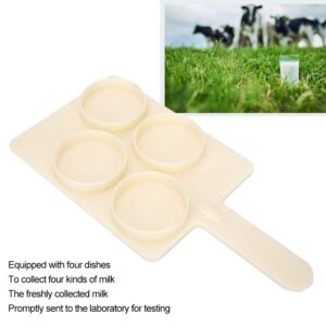 Cattle Milk Sampling Tray, HL MP47B ABS Farm Milk Collection Sampling Tray Cattle Farm Laboratory Mastitis Test Board Animal Husbandry Supplies for Cow